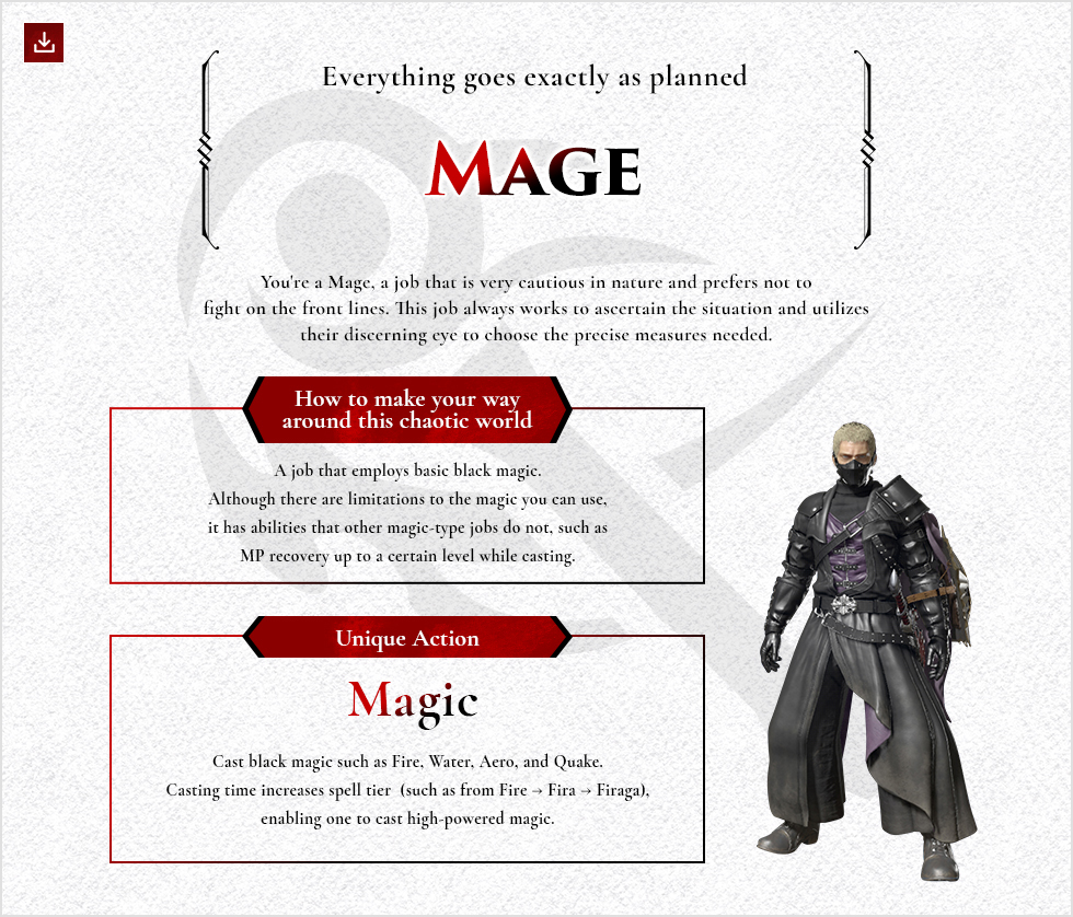 Mage | #FF ORIGIN Job Test